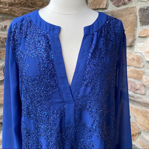 Chico's | Tops | Chicos Sequin Blouse | Poshmark